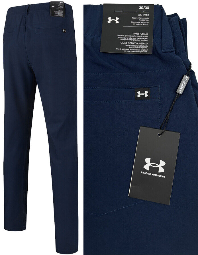 Under Armour Drive 5 Pocket Golf Trouser - Slim Taper Fit - Navy ...