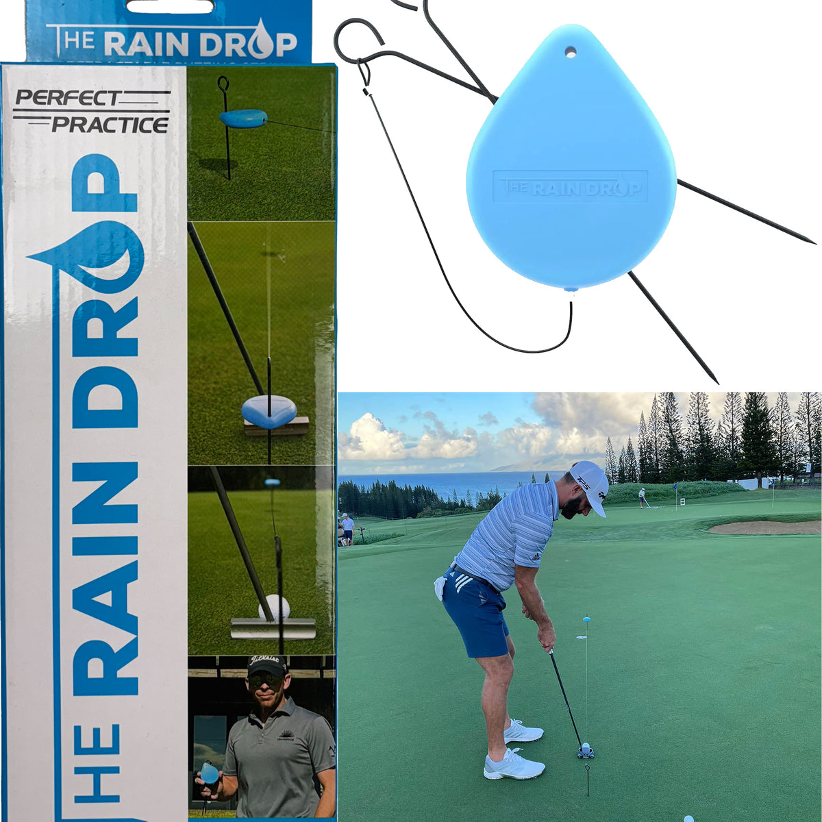 Perfect Practice Golf Raindrop Retractable Putting String - As Used By ...
